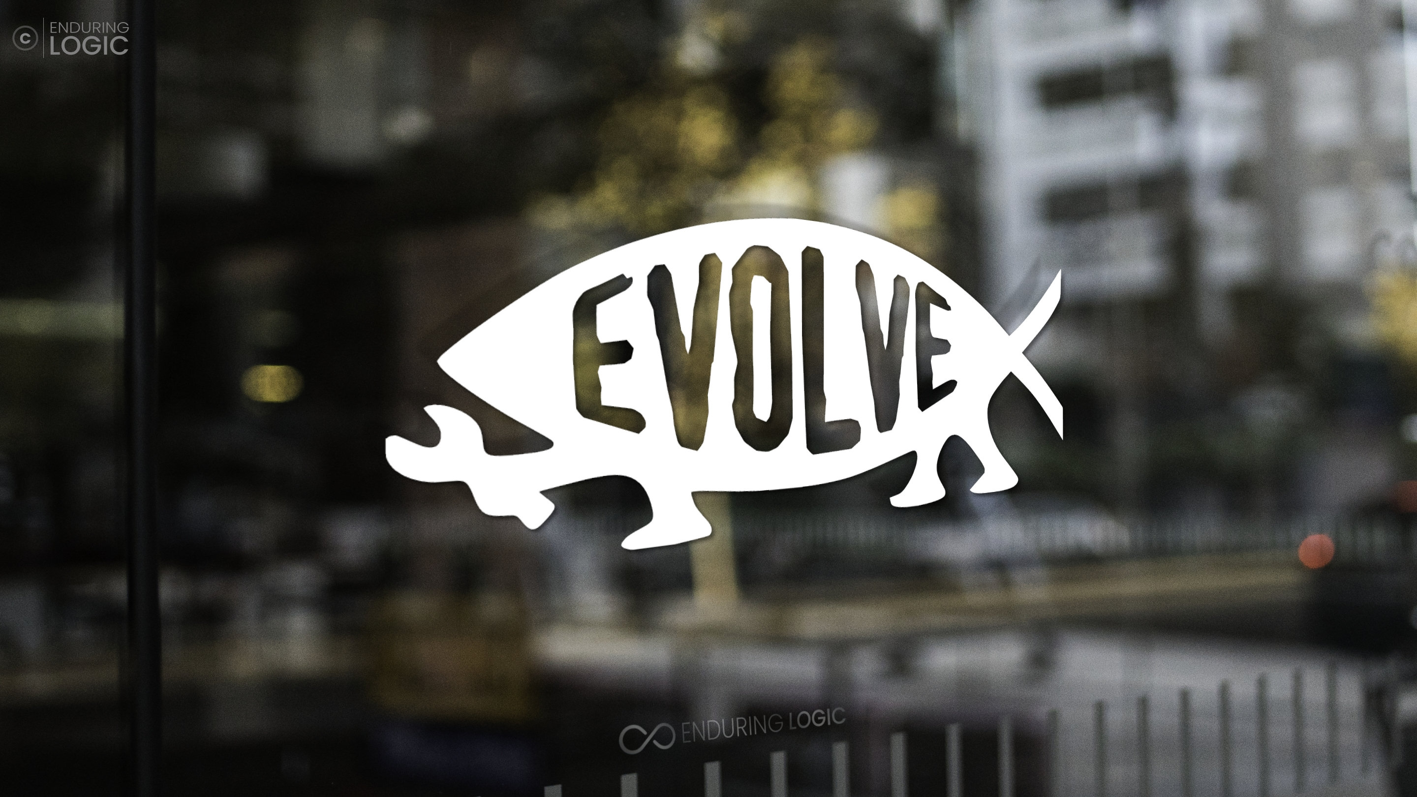 Evolve Fish Decal V2 – Evolution Logo, Charles Darwin, Atheist, Free ...