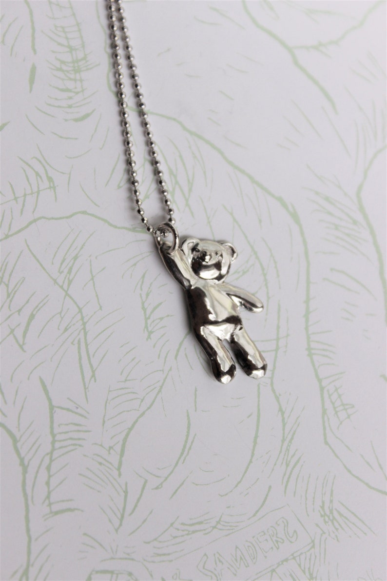 Teddy Bear Necklace - Etsy
