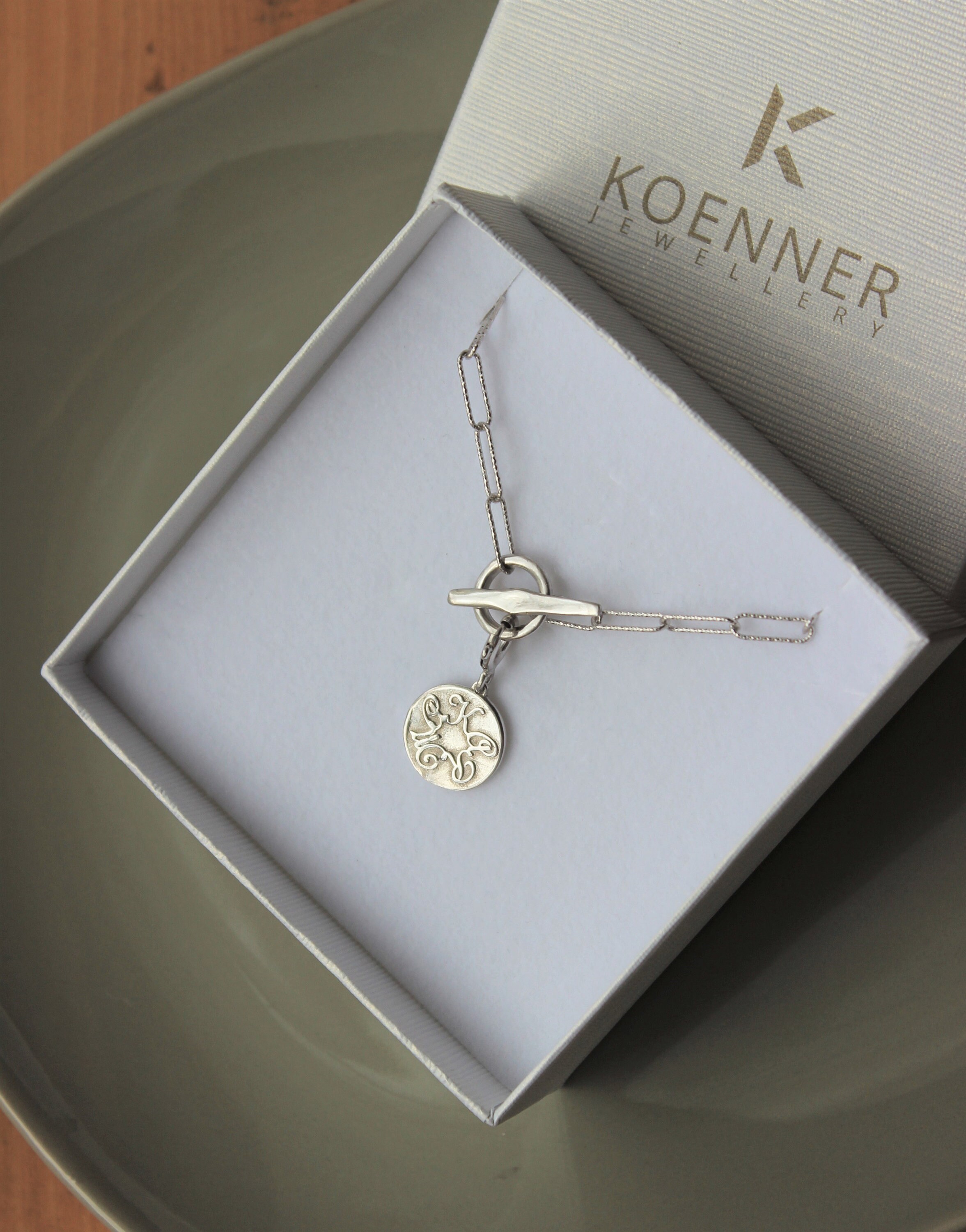 Bracelet With Our "karma" Medallion in a Mini Version on a Toggle Clasp ...