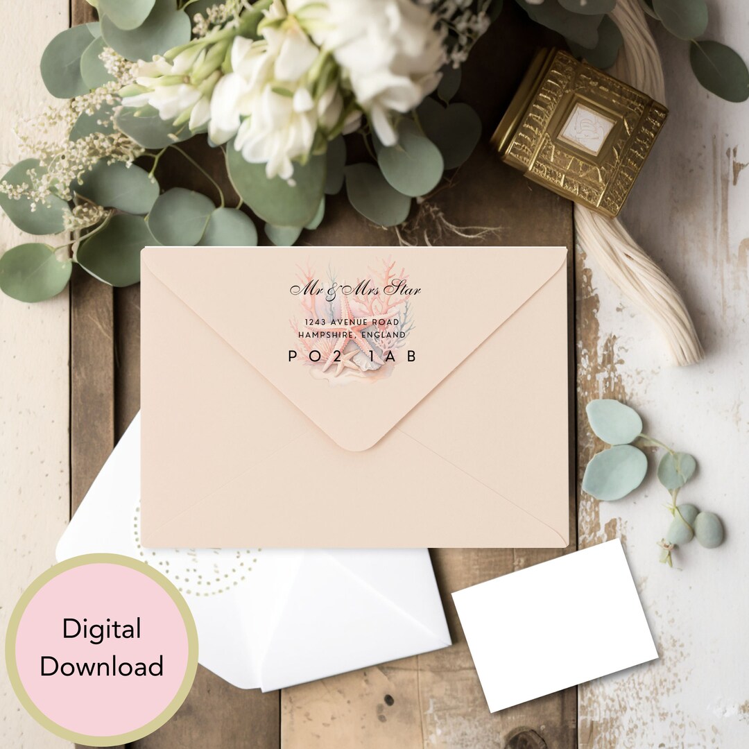 Envelope Template Printable Stationery Gift Card Holder Wedding ...