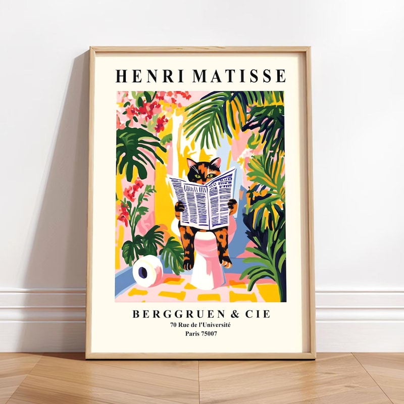 Henri Matisse Cats Toilet - Etsy
