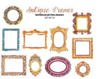 Digital Frame Vintage Photo Frame Frame Clip Art Vintage - Etsy