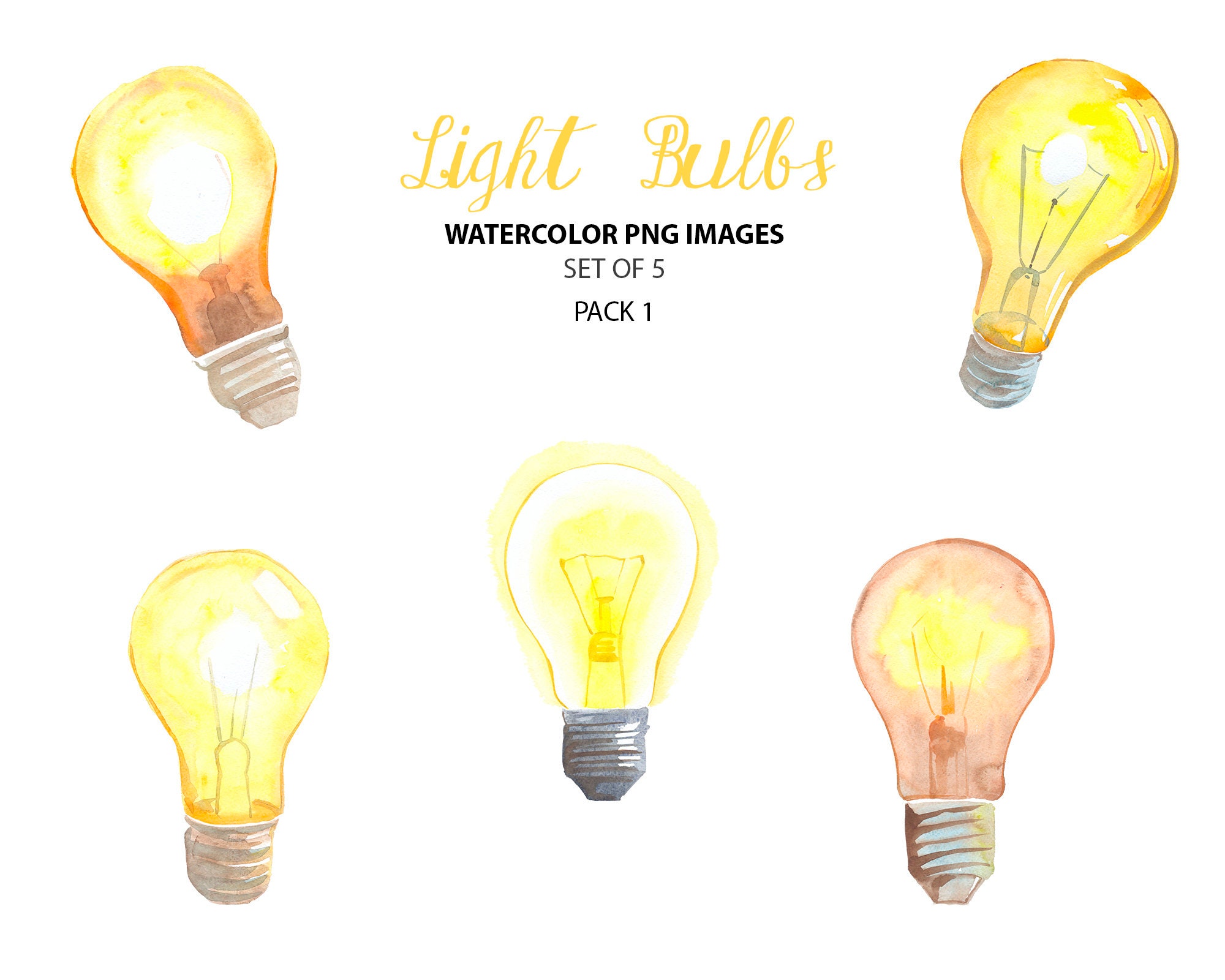 Lit Light Bulb Drawing