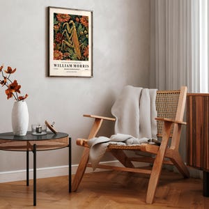 Praying Mantis Artwork, Dark Cottagecore Decor, William Morris Print ...