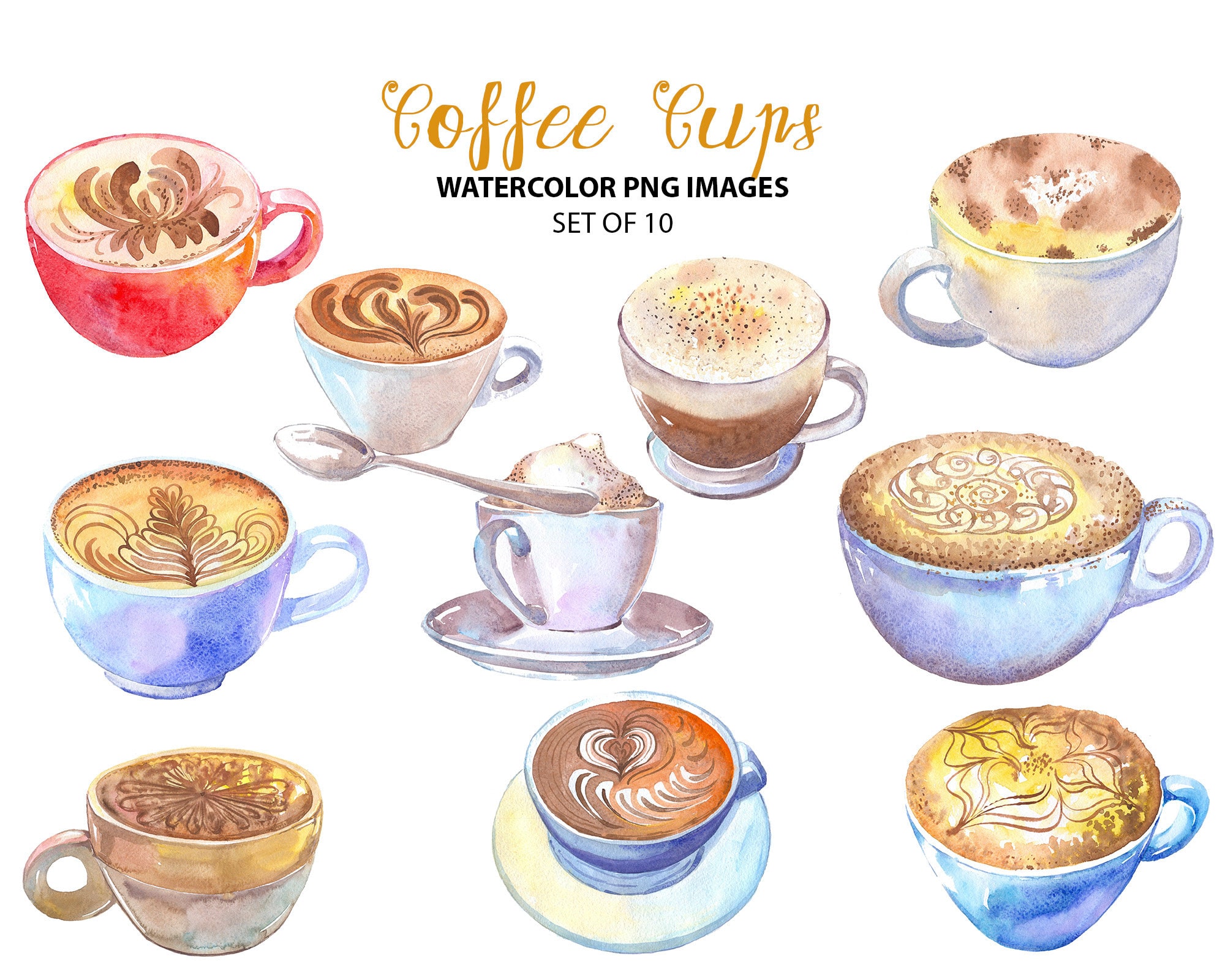 Latte Coffee Cup Clip Art