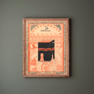 Vintage Holy Kaaba Art Print: Islamic Mosque Wall Art - Etsy