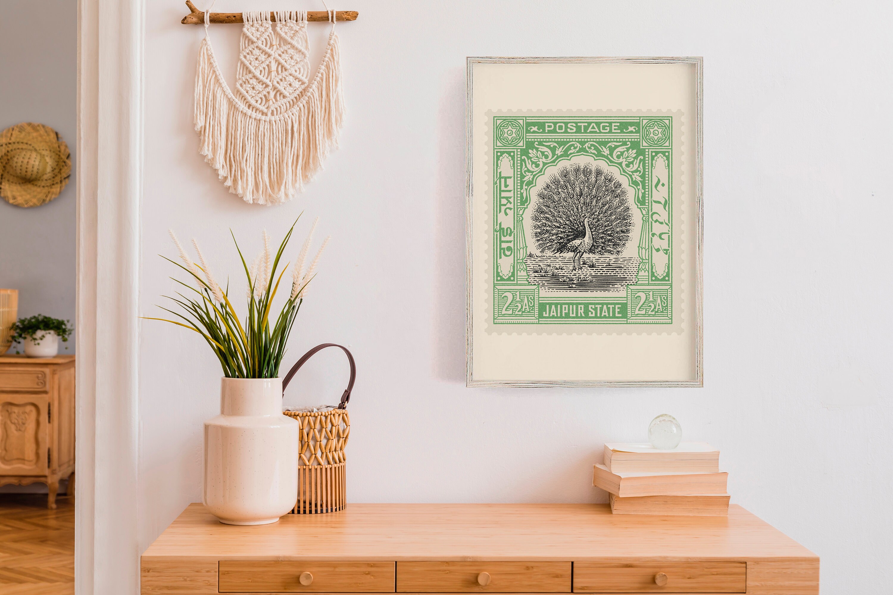 Beautiful Postage Stamp Art Print I Boho Art Print - Etsy