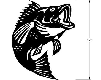 Bass Fish Dxf | Etsy