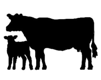 Cow Dxf | Etsy