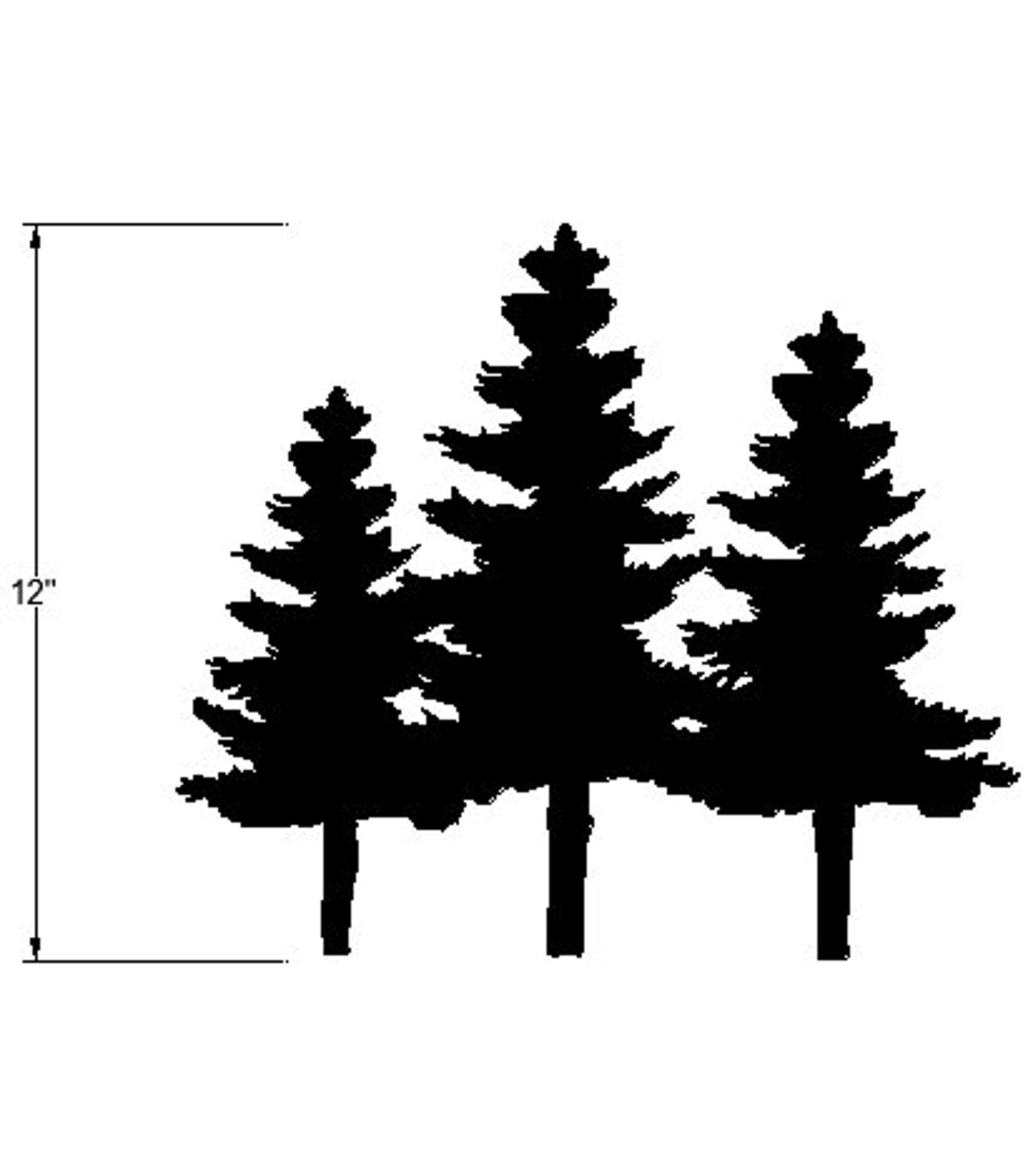 Pine Trees DXF File | Etsy