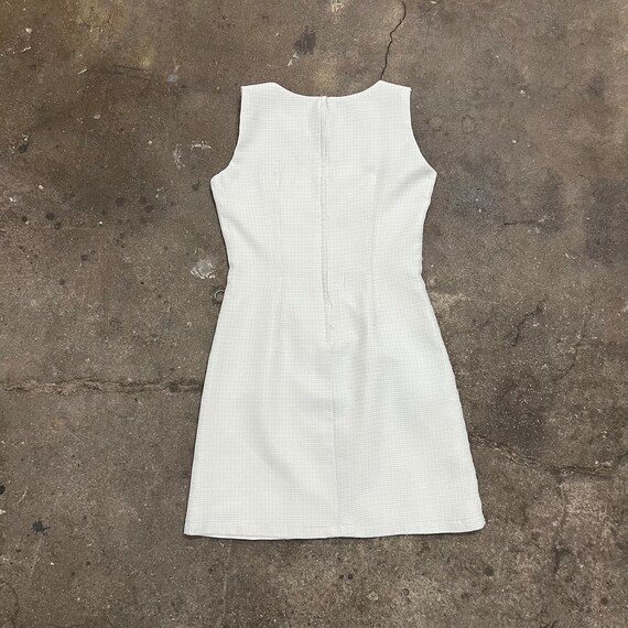 1990s Krizia light blue white woven dress size small-… - Gem