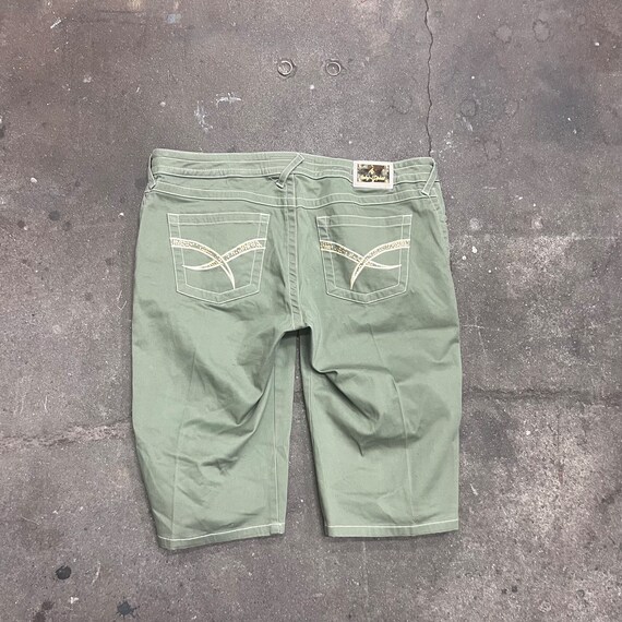 Y2k Baby Phat army green jorts long shorts size large - Gem