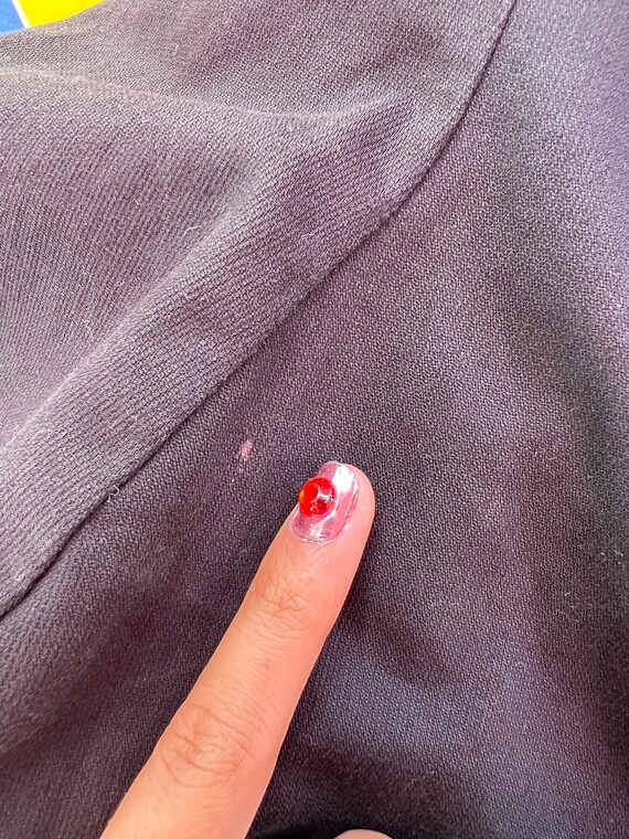 Y2k GOMME black deformed school girl style cotton ski… - Gem