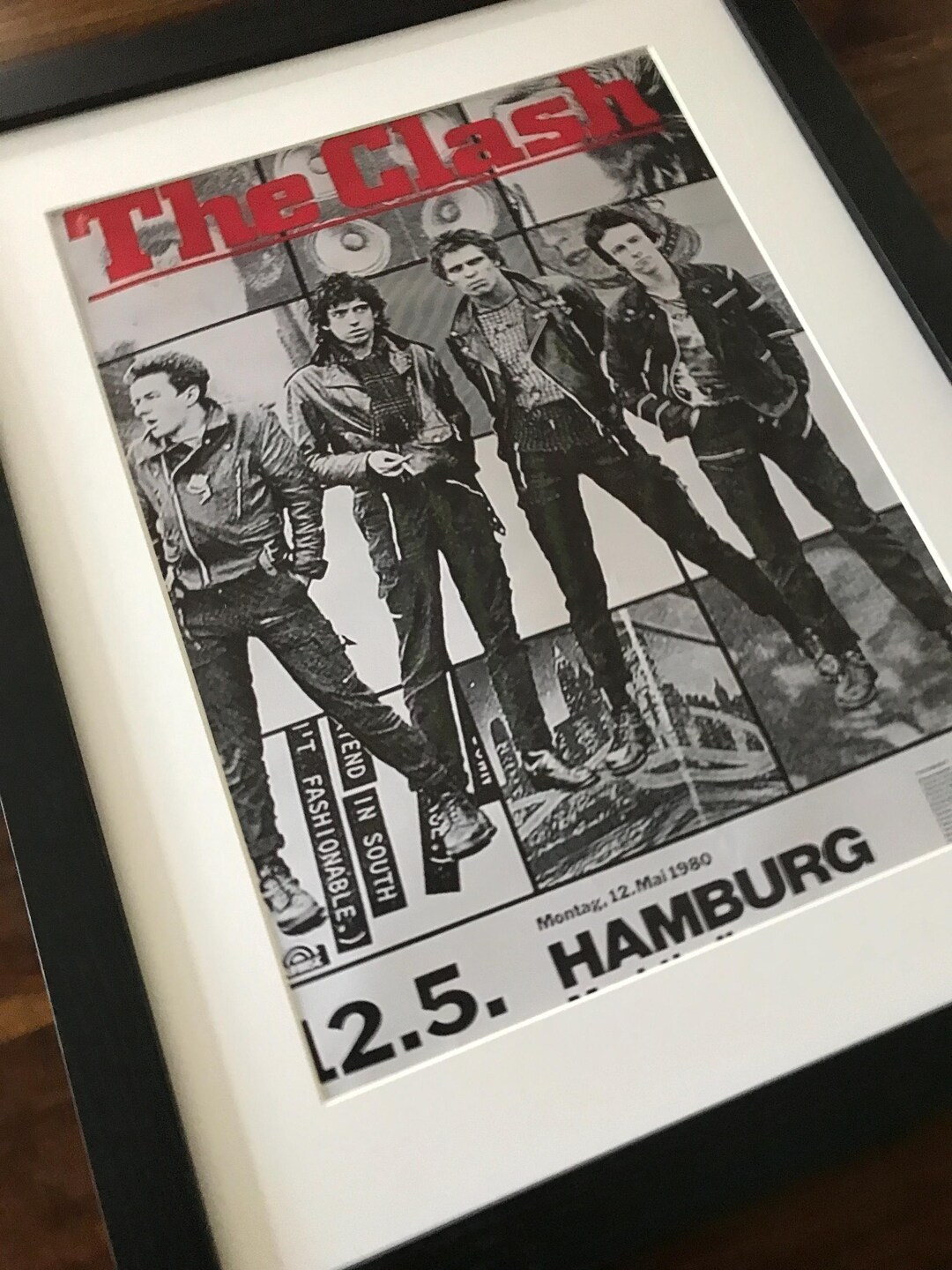 The Clash Concert Poster #1 Retro Framed Canvas Print - Etsy