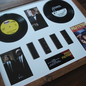 Pulp Fiction Vinyl 35mm Film Cell Framed Montage - Etsy