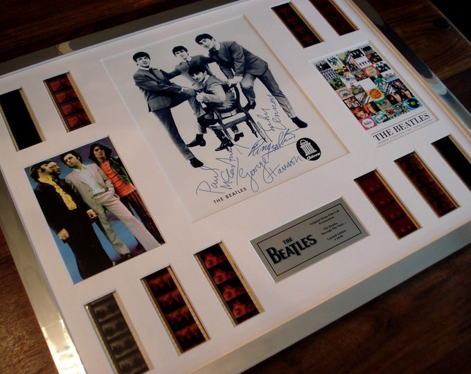 The Beatles Signed XL Framed 35mm Film Cell Presentation - Etsy