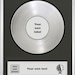 Your Own Personalised 7" Silver Vinyl Framed Record Single Record Award ...