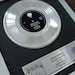 Your Own Personalised 7 Silver Vinyl Framed Record Single Record Award ...