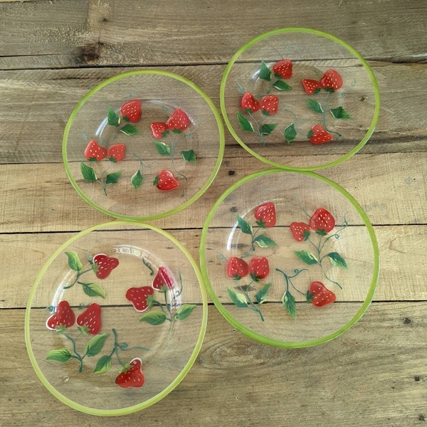 Strawberry Plates - Etsy