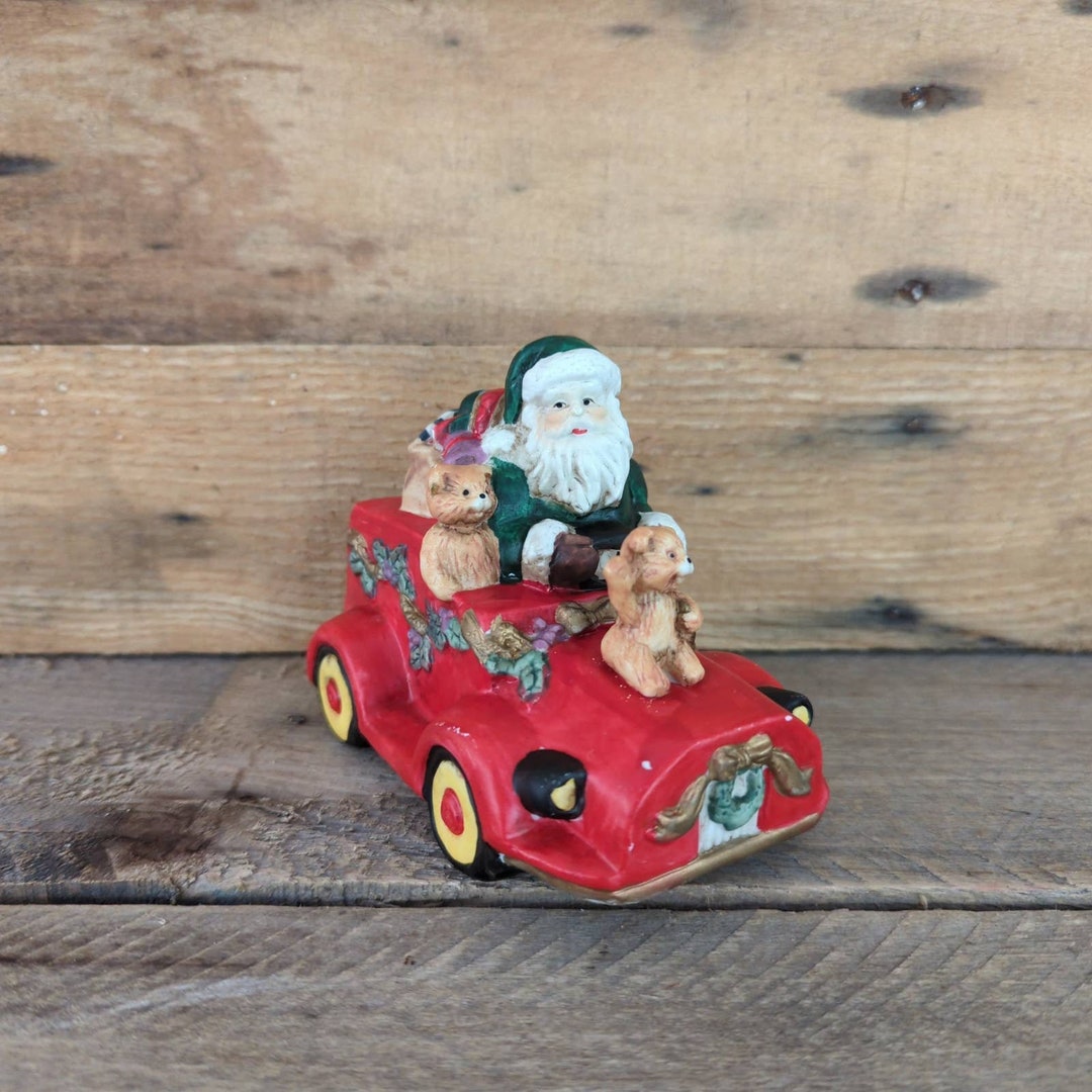 Vintage 1980s Santa Driving Car by Delton Product Corp - Etsy