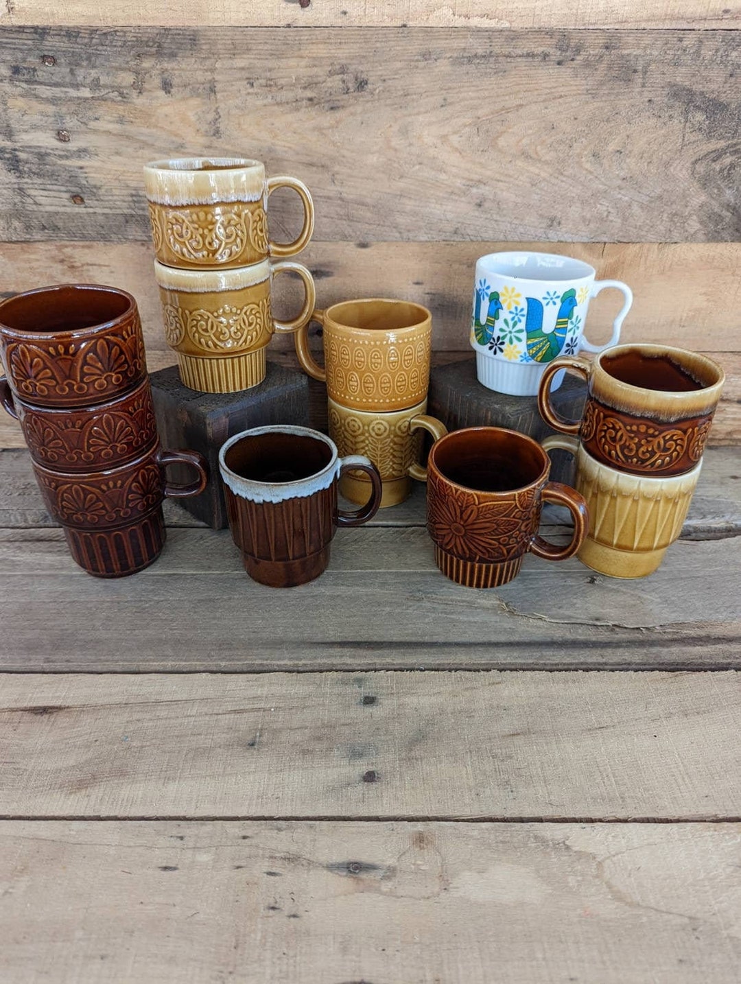 Vintage Variety Ceramic Made in Japan / Ireland / Stackable Mugs / Each ...