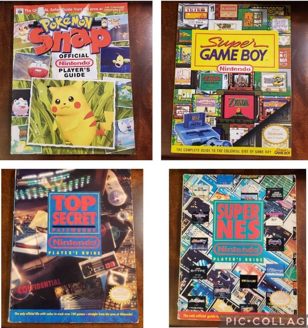 Vintage Nintendo Player Guides 1999 Pokémon Snap, 1992 Top Secret ...