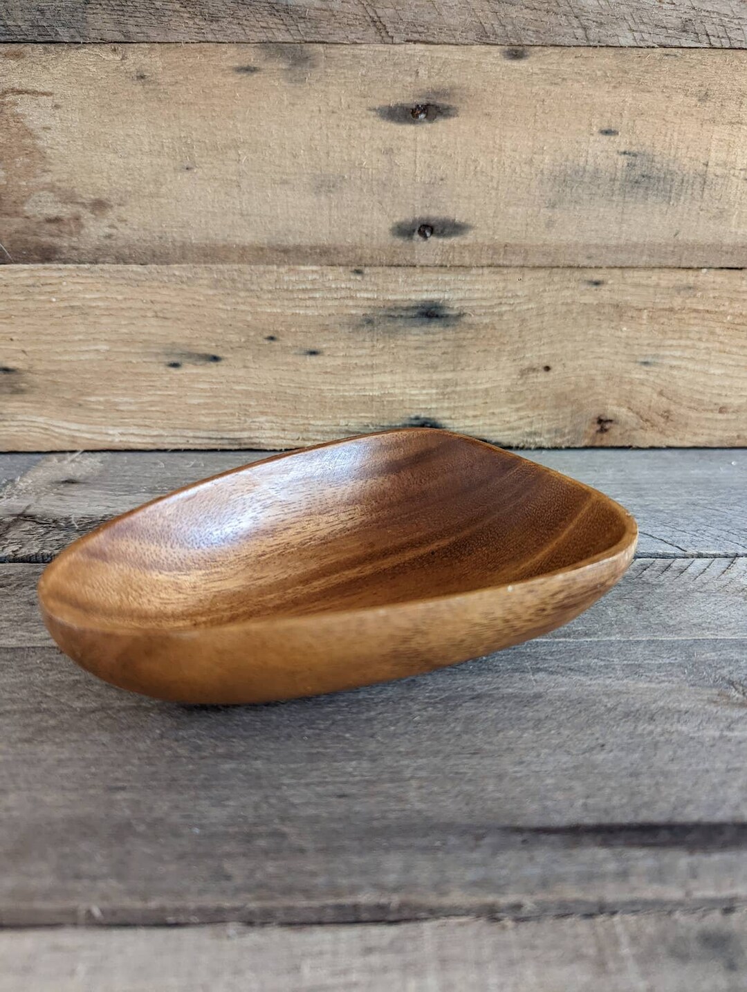 Vintage Monkey Pod Trinket Dish / Bowl / Candy Dish / Nut Bowl / Boho ...