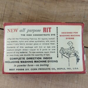 Vintage RIT Dye Still in Original Unopened Boxes - Etsy