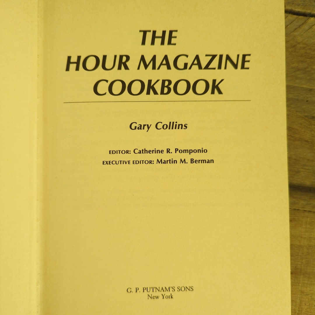 Vintage 1985 the Hour Magazine Cookbook by Gary Collins - Etsy