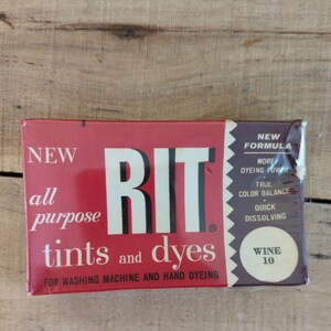 Vintage RIT Dye Still in Original Unopened Boxes - Etsy