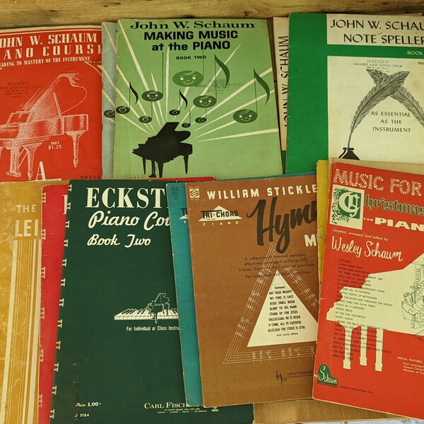 Vintage Piano Books - Etsy
