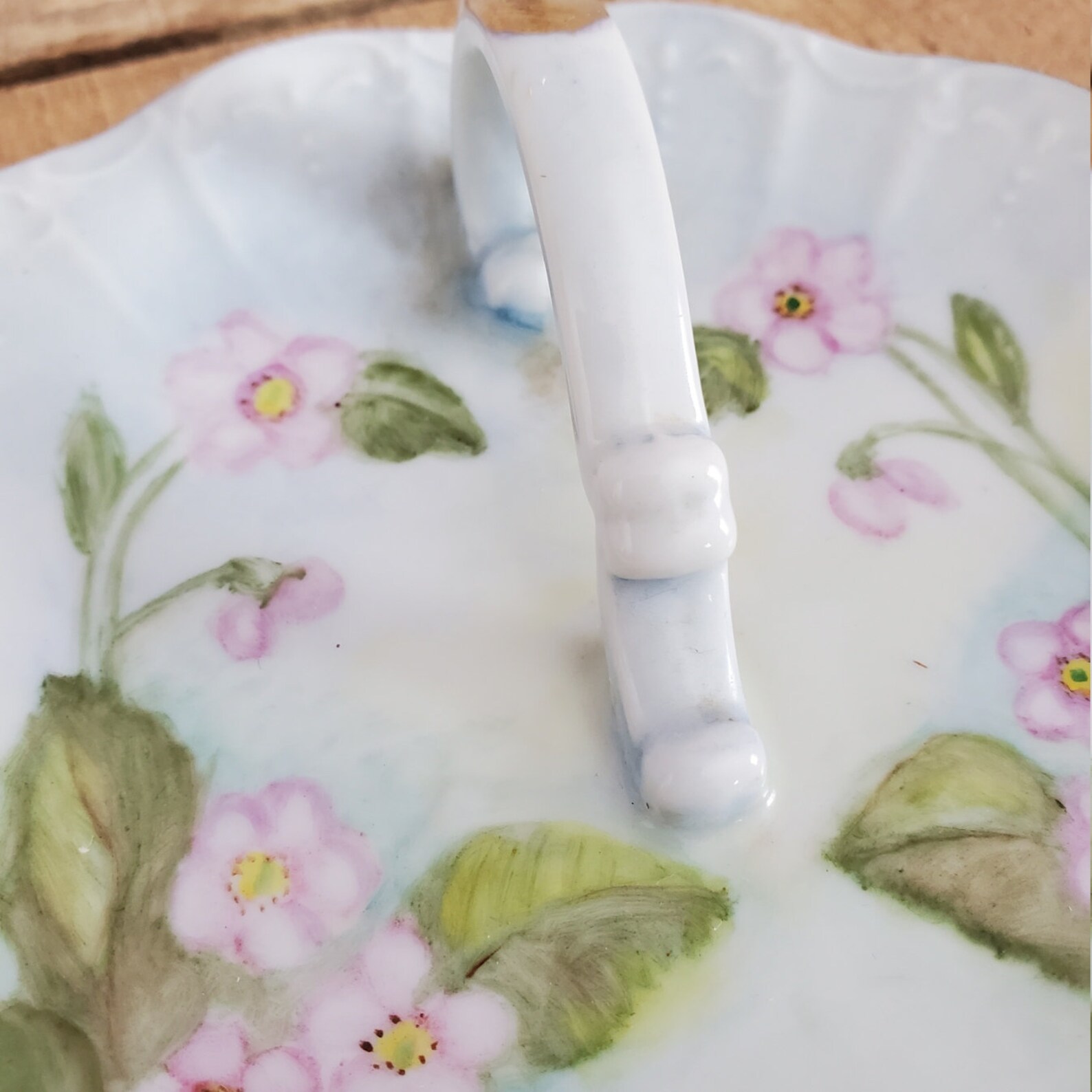 Vintage 1970s Porcelain Nappy Plate Pink Apple Blossoms with | Etsy