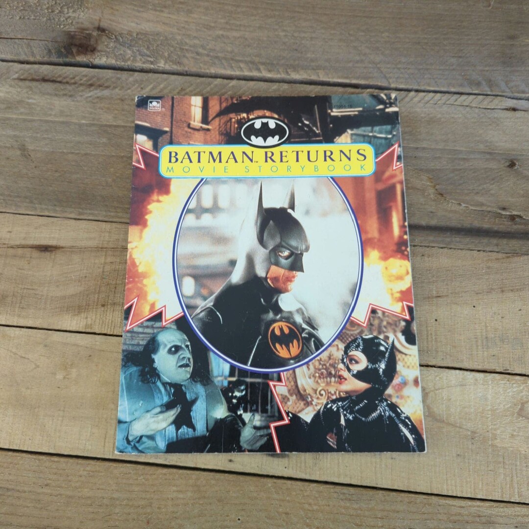 Vintage 1992 Batman Returns Movie Storybook A Golden Book - Etsy