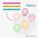 Colorful Glitter Balloons Clipart - Digital Clip Art Graphics PNG for ...
