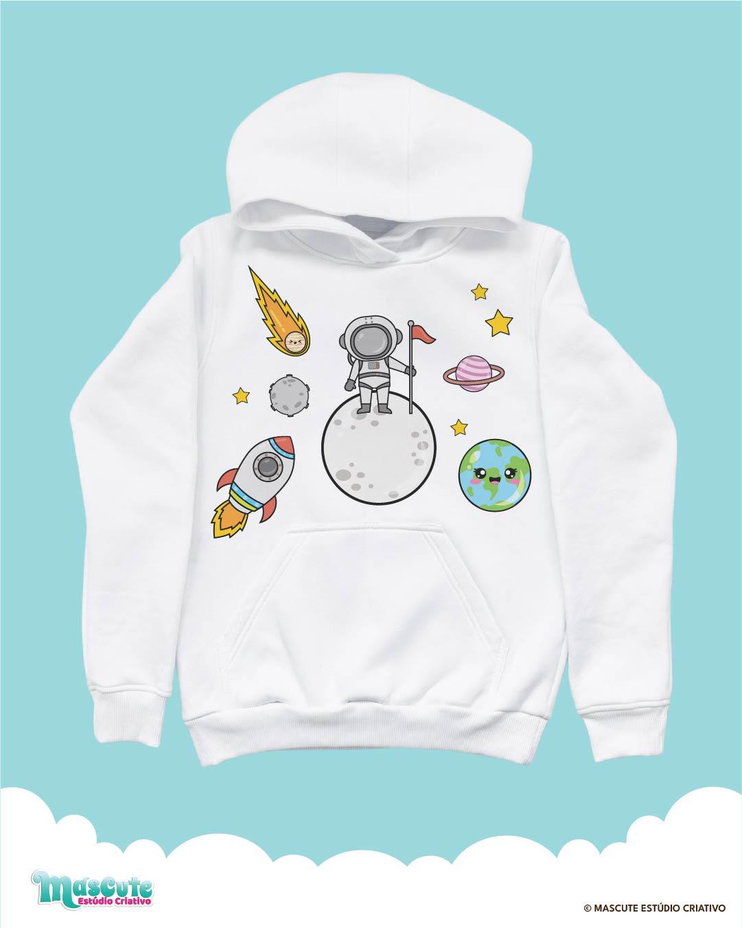 Cute Space Clipart Set SVG PNG EPS | Kawaii Planets, Rockets and Stars ...