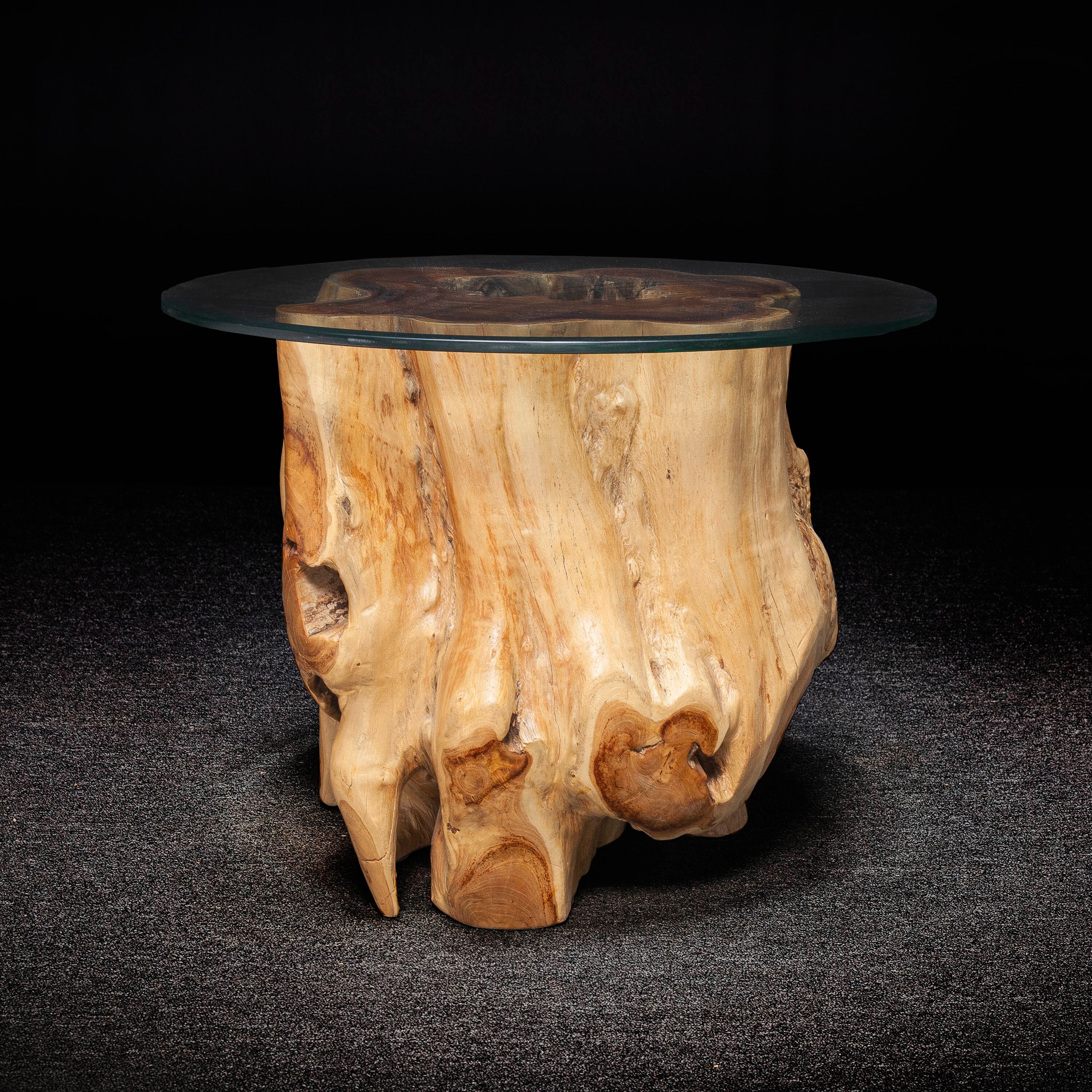 Live Edge Burled Teak Root Accent Table - Etsy