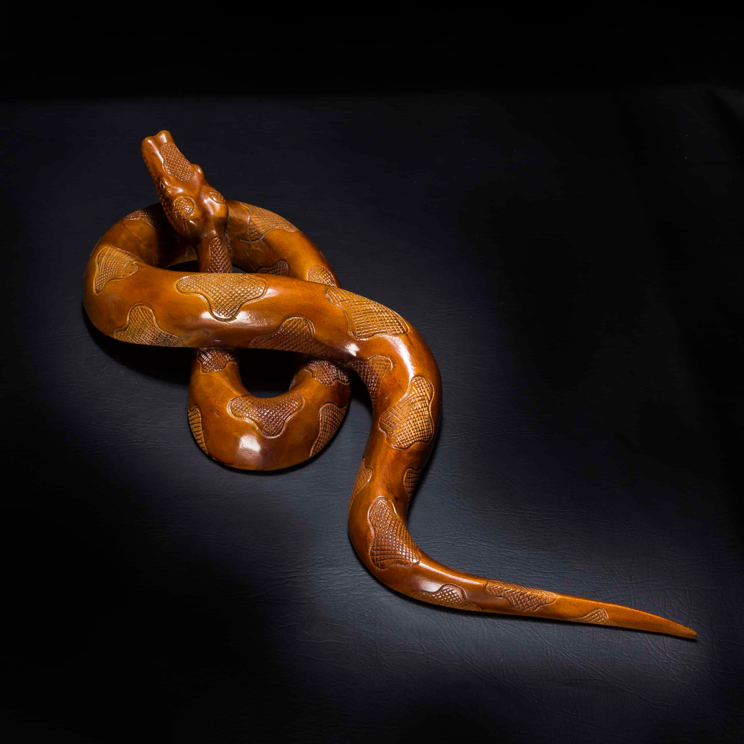 Carved Slithering Snake Statue Multiple Styles - Etsy