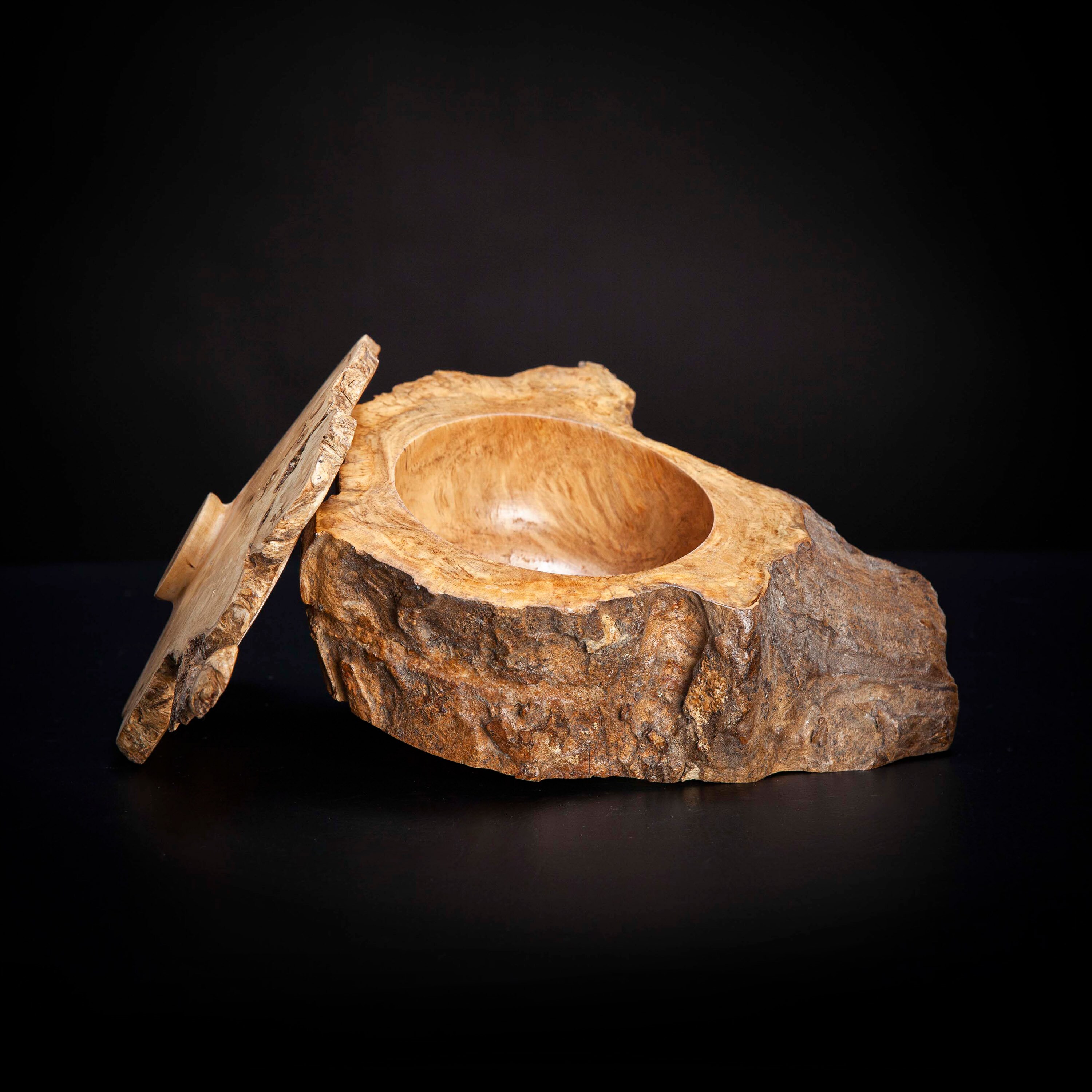 Natural Tree Pot With Lid - Etsy