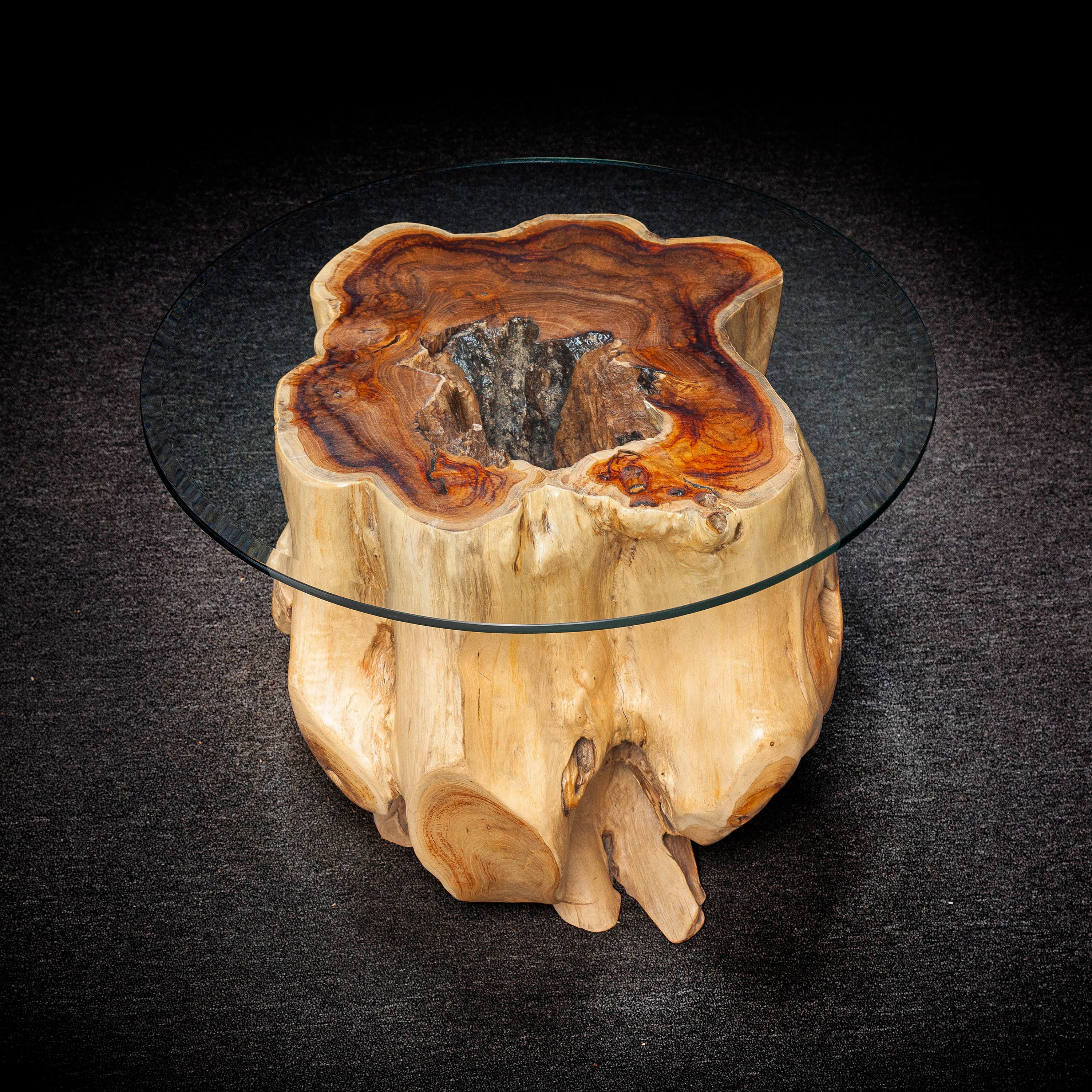 Live Edge Burled Teak Root Accent Table - Etsy