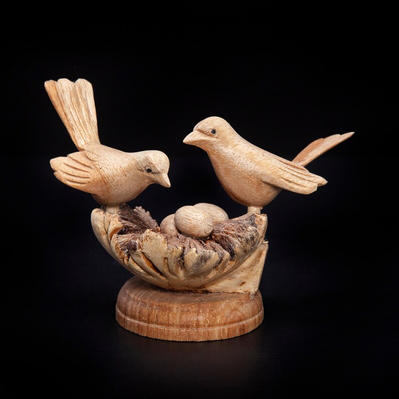 Nesting Bird Carving - Etsy