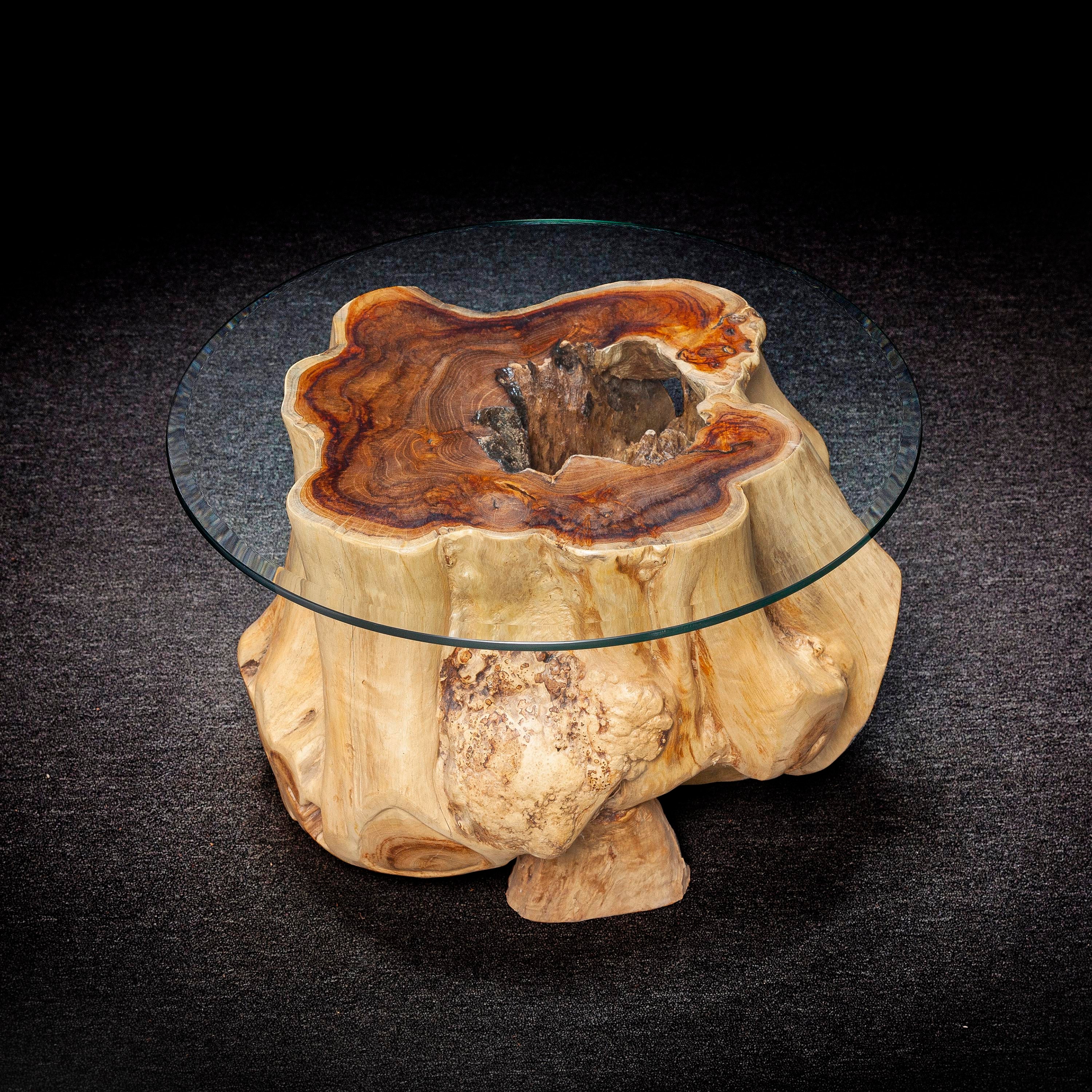 Live Edge Burled Teak Root Accent Table - Etsy