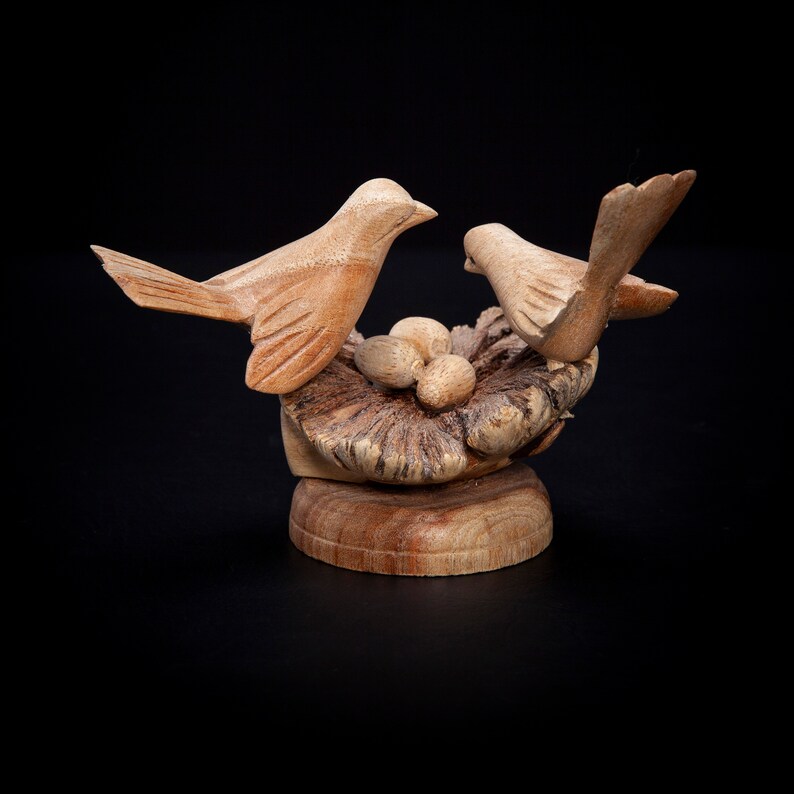 Nesting Bird Carving - Etsy