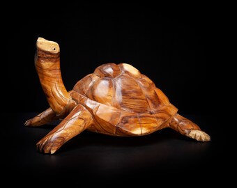 Teak Root Turtle Carved Sculpture - Etsy