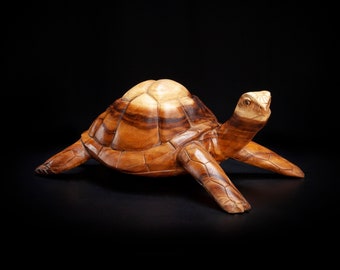 Teak Root Turtle Carved Sculpture - Etsy