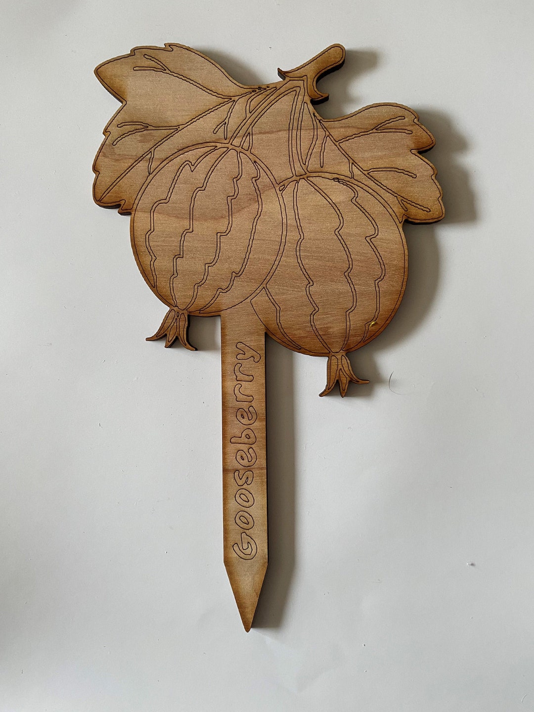 Gooseberry SVG, Fruit & Vegetable SVG, Plant Row Marker, Garden Stakes ...