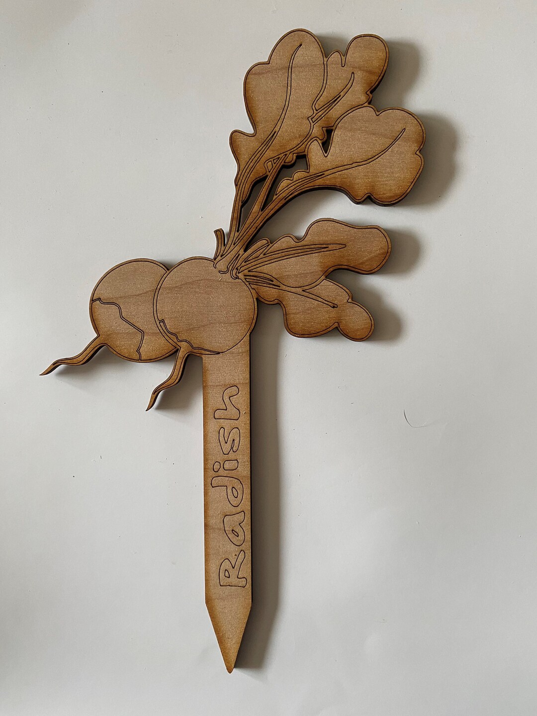 Radish SVG, Fruit & Vegetable SVG, Plant Row Marker, Garden Stakes SVG ...