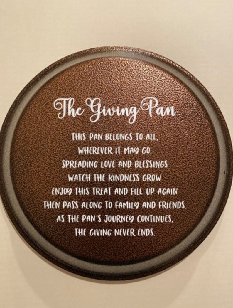 Custom Engraved Aluminum Pie Pan With Colored Snap on Lid-the - Etsy