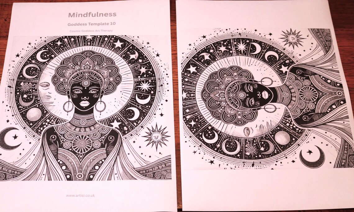 Beautiful Goddess Colouring Page, Goddess Coloring Page, Goddess ...