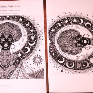 Beautiful Goddess Colouring Page, Goddess Coloring Page, Goddess ...