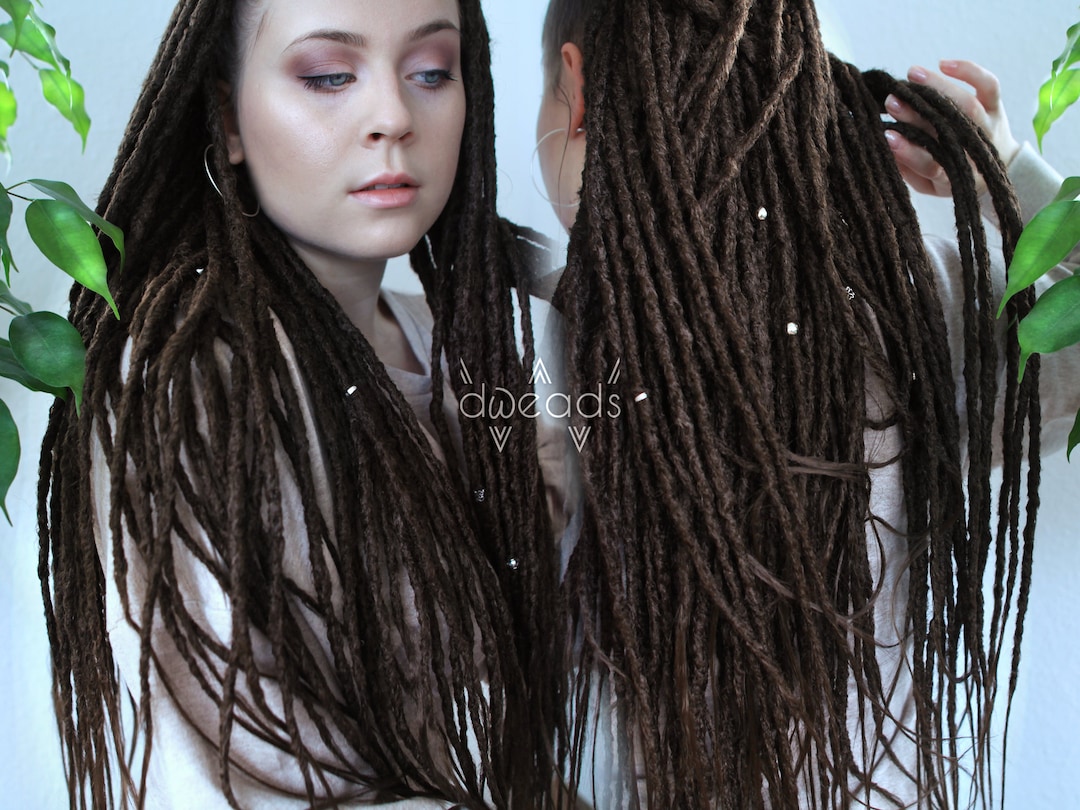 Synthetic Dreads Light Brown - Realistic & Soft - Dreadlocks Hair ...